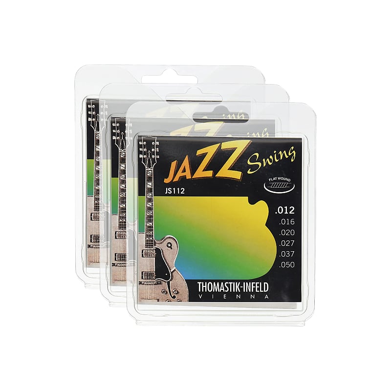 Thomastik JS112 Jazz Swing Flat 12-50 3 Pack Bundle | Reverb