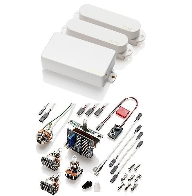 EMG SLV / SLV / 85 WHITE HSS 1 HUMBUCKER & 2 SINGLE COIL | Reverb