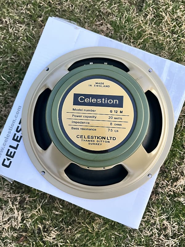 Celestion Heritage Greenback G12M 8 Ohm 20 Watt Made In | Reverb