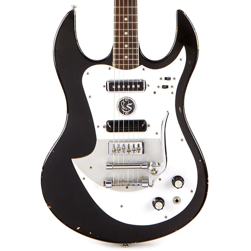 Rare Vintage Standel Custom Electric Guitar Black 1967 | Reverb