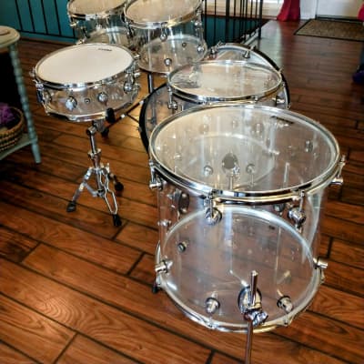 6 Piece DW Design Series Acrylic Drum Set | Reverb