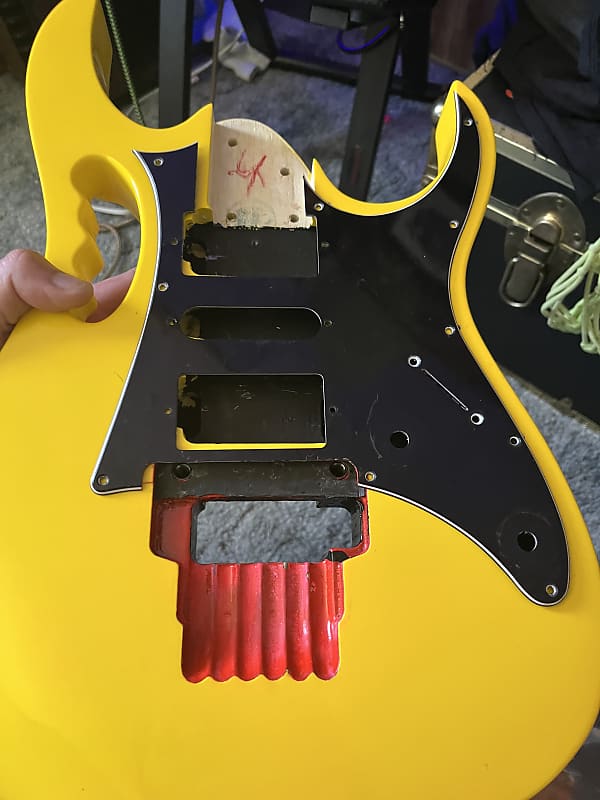 Ibanez Jem jr body Jem jr 2020 - Graffiti yellow | Reverb