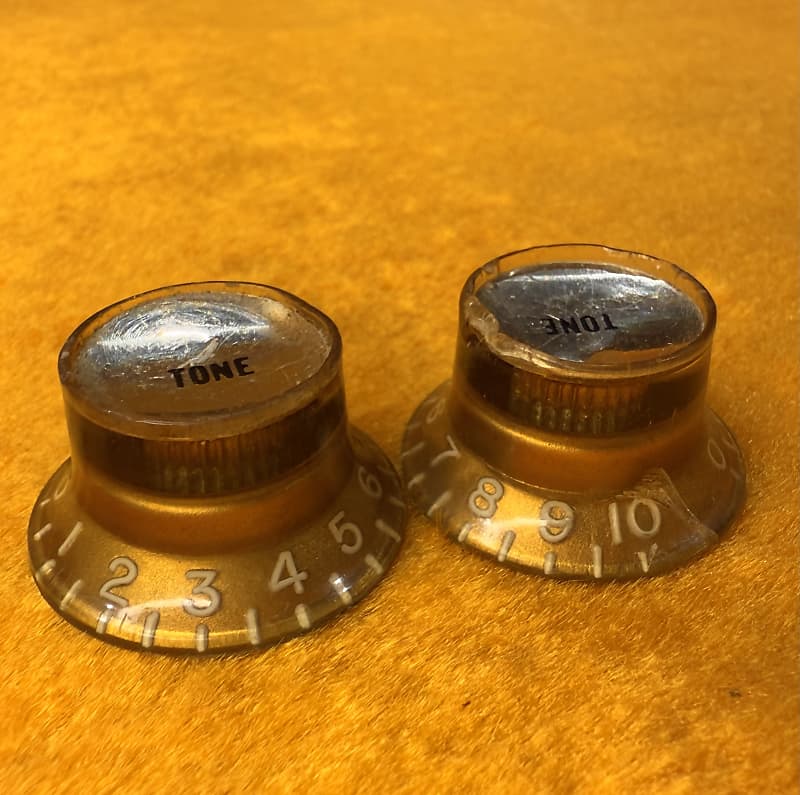 1960s Vintage Gibson Reflector Knobs Les Paul | Reverb