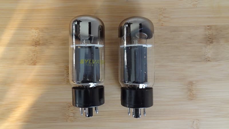 Vintage Sylvania 6L6GC 6L6-GC 6l6 gc matched pair super | Reverb