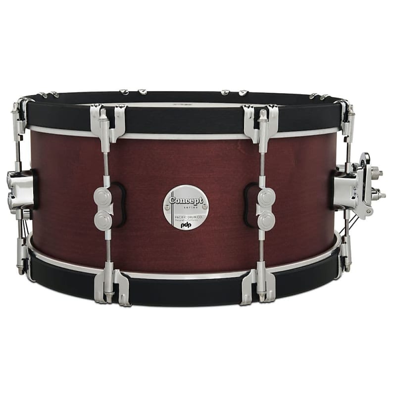 PDP Concept Maple Classic Snare Drum 14x6.5 Ox Blood/Ebony | Reverb