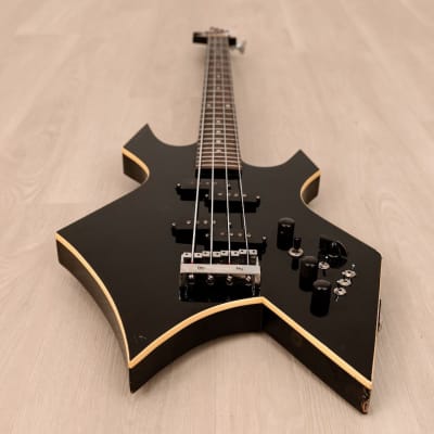 1985 BC Rich Warlock Bass NJ Series Neck Through Vintage Bass | Reverb