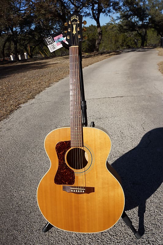 Custom Lefty Guild JF-30EBL - 1993 Flamed Maple Jumbo | Reverb