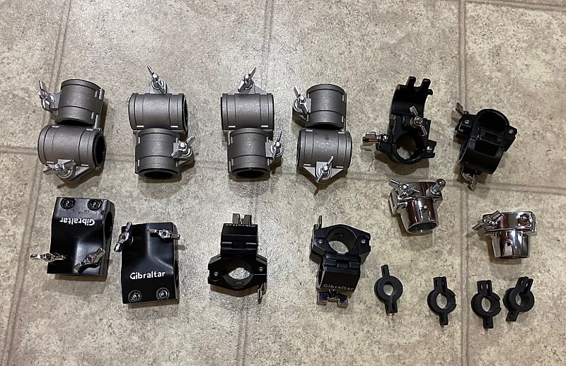 Lot of 24 Rack Clamps for 1.5" Round Drum Racks | Reverb