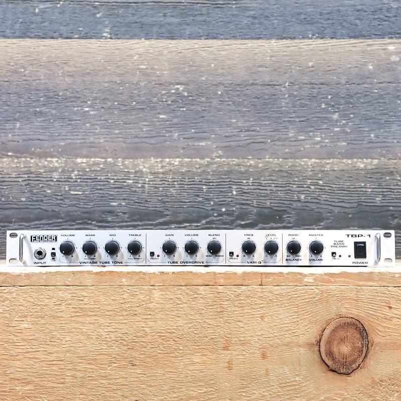 Fender TBP-1 Tube Bass Preamp Professional Single Rack Bass | Reverb