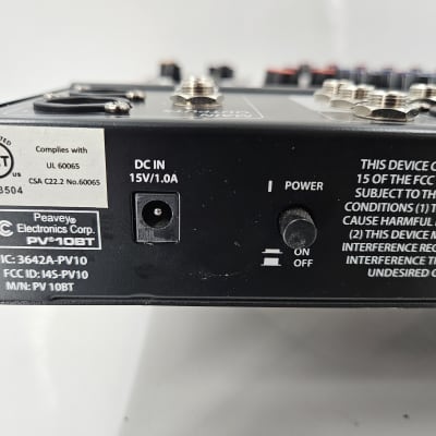 Peavey PV10BT 10-channel mixer with USB interface, digital | Reverb