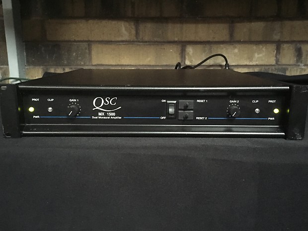 QSC MX1500 amplifier 1995? Black | Reverb