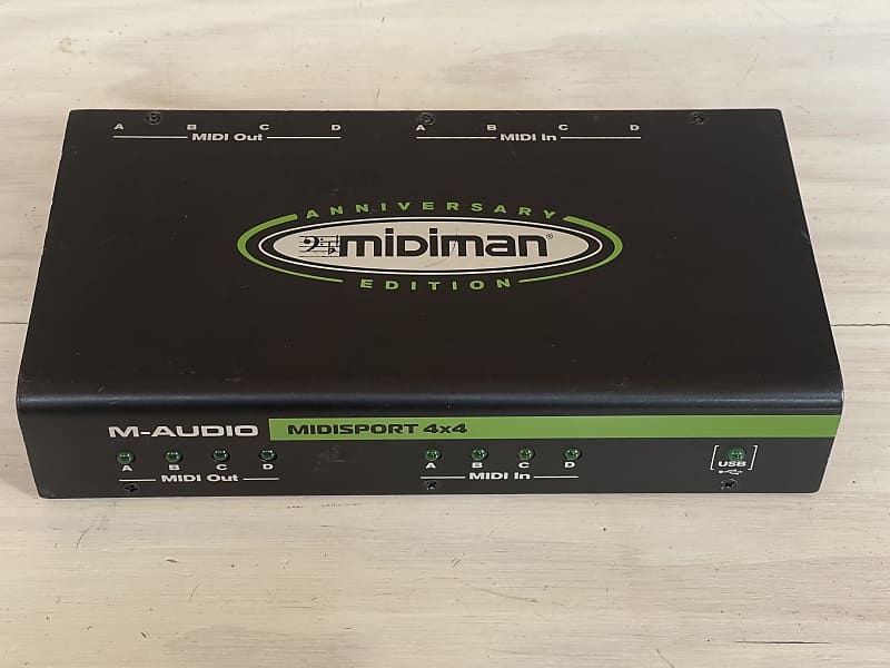 USB MIDI Interface M-Audio Midiman Midisport 4x4 Anniversary | Reverb