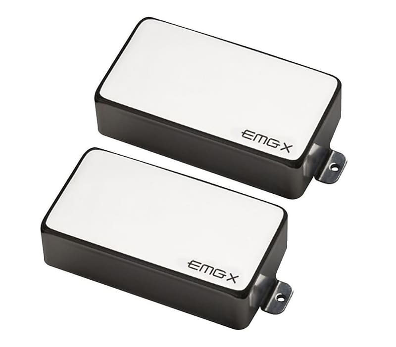 Emg chrome 81x/85x active humbucker pickup set NOS 2010’s - | Reverb