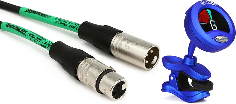 Snark SN-1X Guitar and Bass Tuner Bundle with Pro Co EXM-25 | Reverb