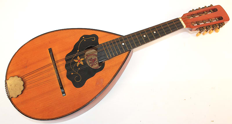 Lignatone Flat Back Slot Head Mandolin • Czechoslovakia • Exc | Reverb