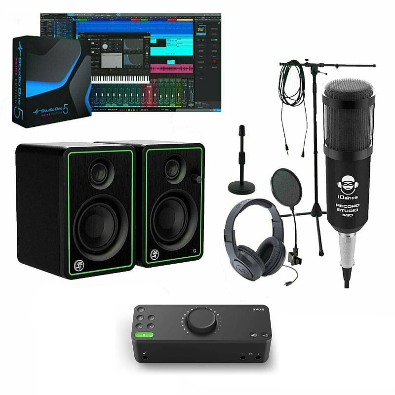 Home Studio Bundle Set Mackie Monitors Audient Interface with | Reverb