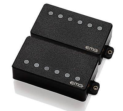 EMG Pickups 57/66 Active Humbucker Pickups Set Black Covers | Reverb