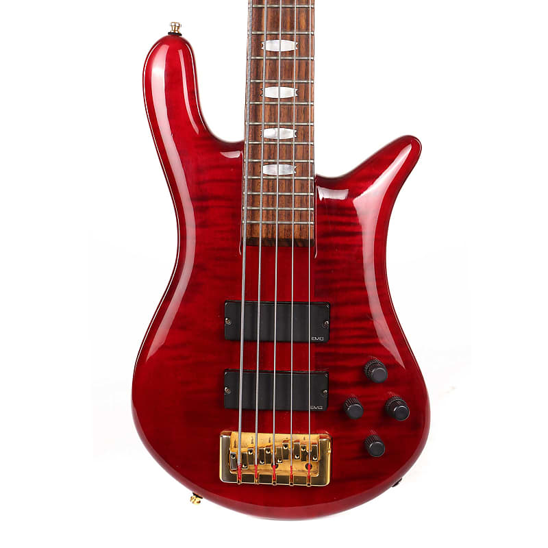 Spector Euro 5 LX 5-String Bass Trans Red 2002 | Reverb