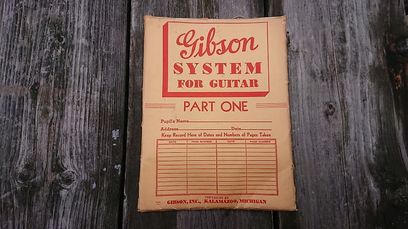 Gibson Guitar Practice Book 1940 | Reverb