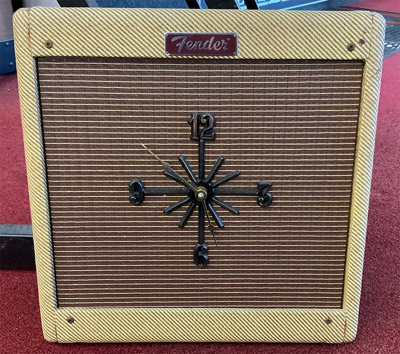 Vintage Fender Tweed Clock | Reverb