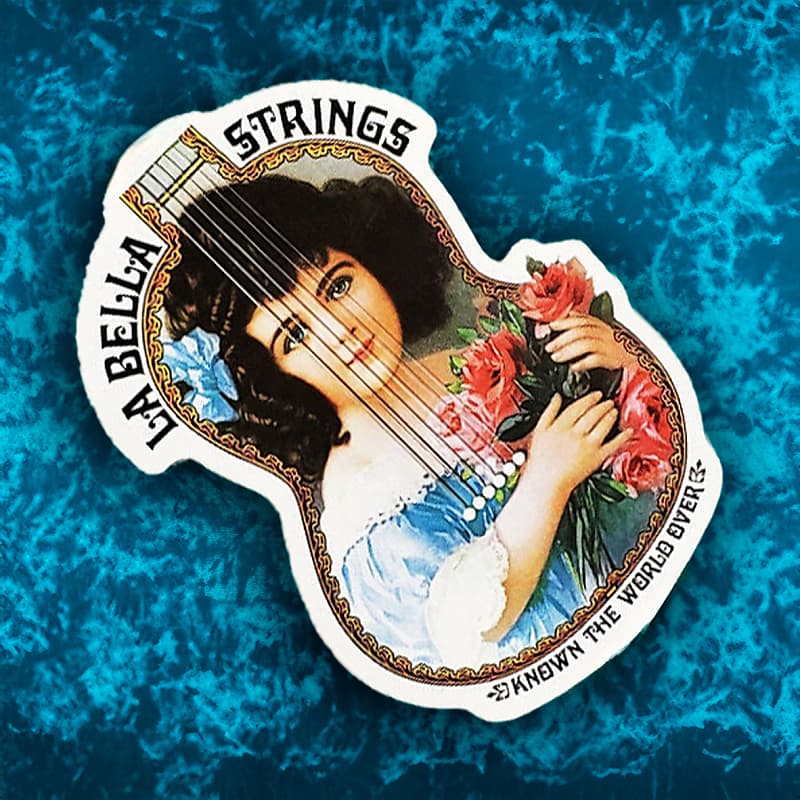 LA BELLA STRINGS STICKER INSANELY RARE LIMITED EDITION GUITAR | Reverb
