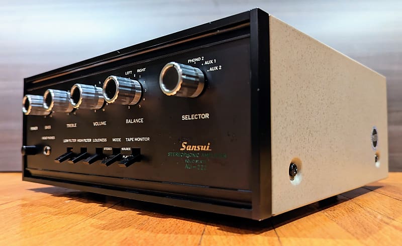 Sansui Au-222 Stereo Amplifier/ Dual PHONO/ Fully Serviced | Reverb
