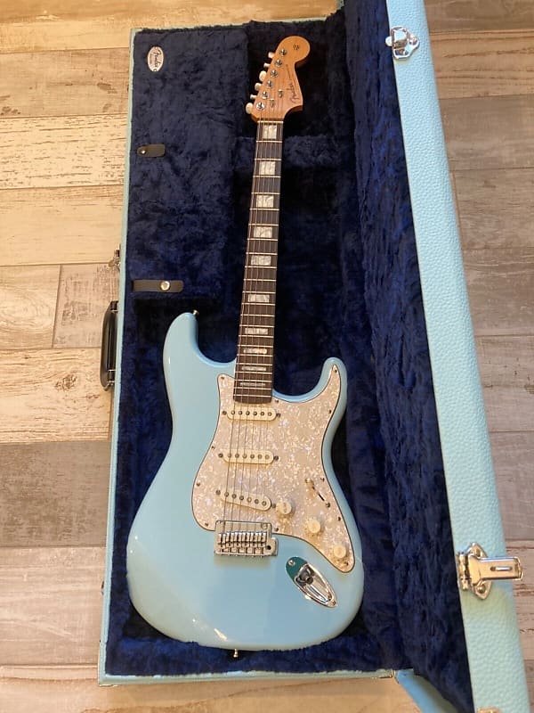 Fender/Warmoth Custom Build Stratocaster 2022 - Daphne Blue | Reverb