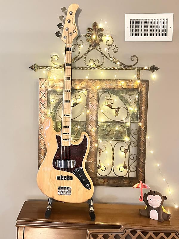 Sx Vtg Series Custom Hand Made Fretless Jazz Bass Natural Reverb