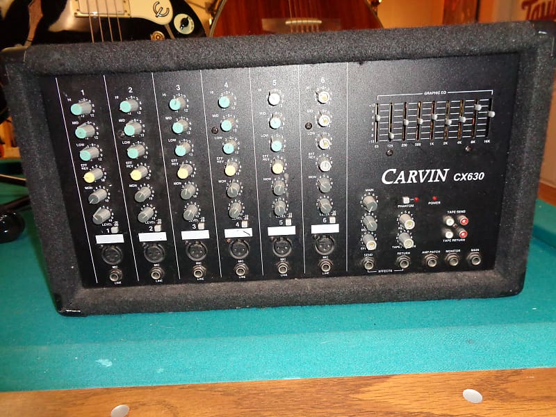 Carvin CX630 Powered Mixer 200 Watts at (8 ohm) | Reverb