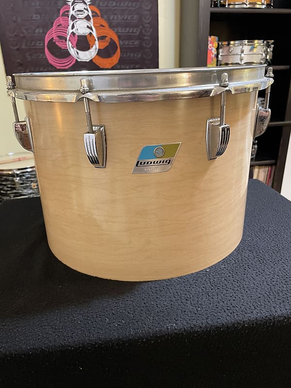 Ludwig Melodic 10x14 Rack Tom Vintage 1970’s - Maple Cortex | Reverb
