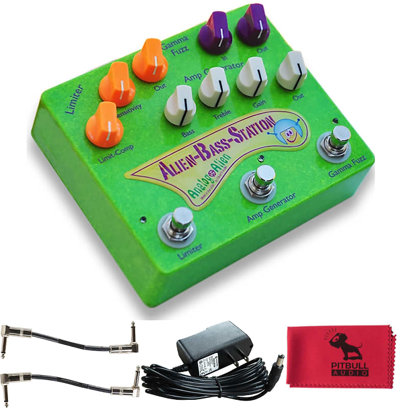 Analog Alien Bass Station Bass Effect Pedal w/ Power Supply, | Reverb