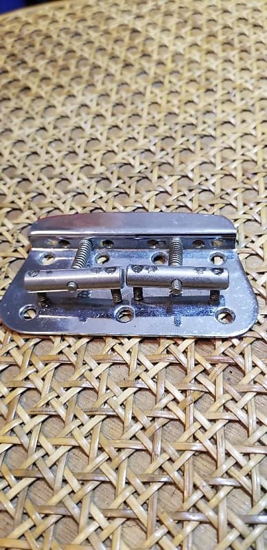Fender Musicmaster Bass Bridge Mid 1970's | Reverb
