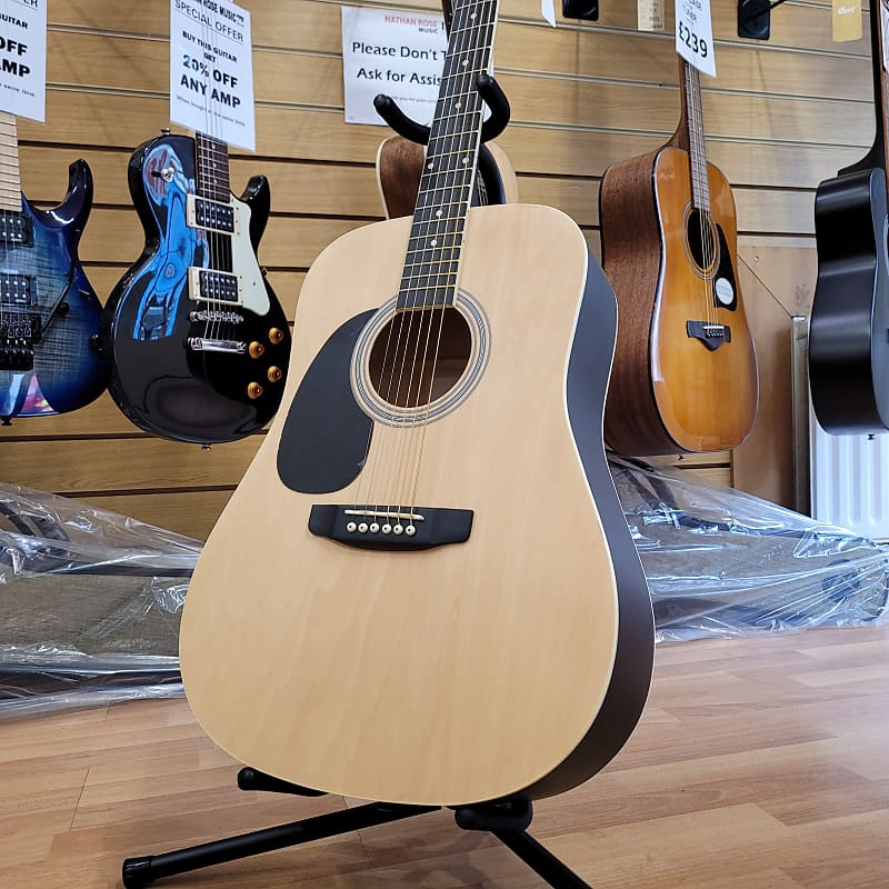 Encore Left Handed Acoustic 2023 - Natural | Reverb