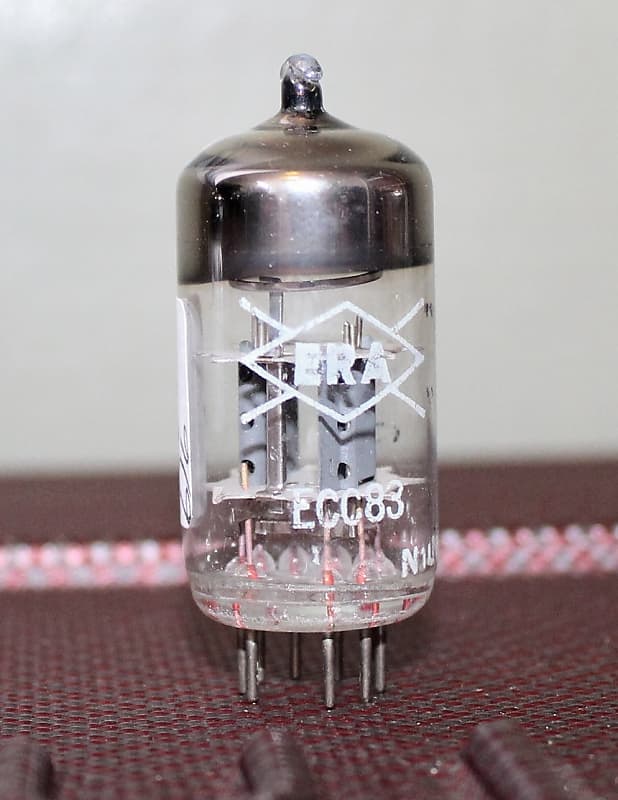 RFT ECC83 GERMANY 12AX7 3 HOLE GRAY PLATE HALO GETR PERFECT | Reverb