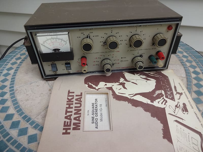 Heathkit IG-18 Sine Square wave audio generator with original | Reverb