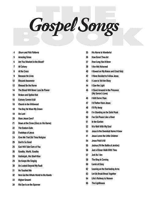 The Gospel Songs Book Easy Guitar | Reverb