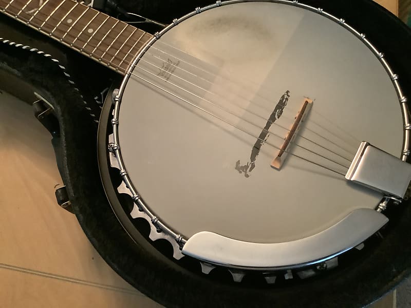 Dean Dean 6 Strings Backwoods Banjo with a pickup installed | Reverb