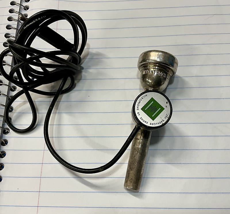 Vincent Bach Corp. 5B Trumpet Mouthpiece w/ Shure Microphone | Reverb