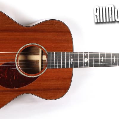 Huss and Dalton OM Custom Koa and Redwood Acoustic Guitar | Reverb