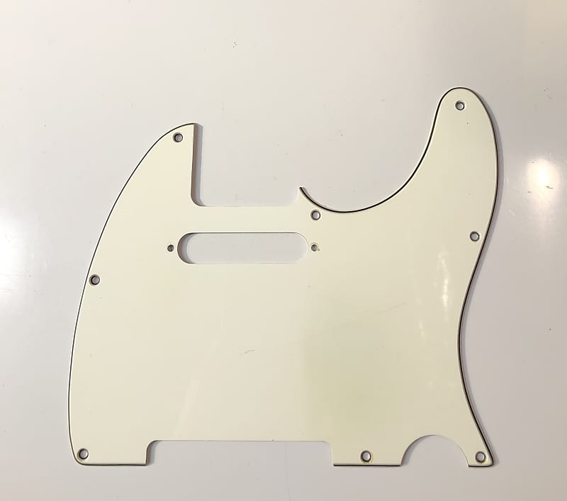 Telecaster Style 3-Ply Pickguard Parchment / Aged White | Reverb