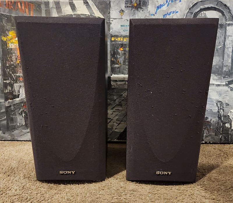 Sony SONY SS-AV22 BOOKSHELF SPEAKERS 90s | Reverb
