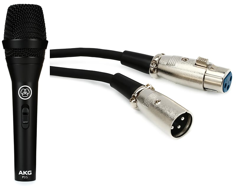 AKG Perception P3 S Cardioid Dynamic Vocal Microphone with | Reverb