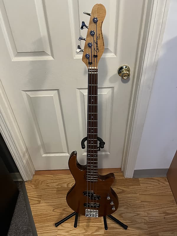 Godin Freeway 4 Early 2000’s Amber flame | Reverb
