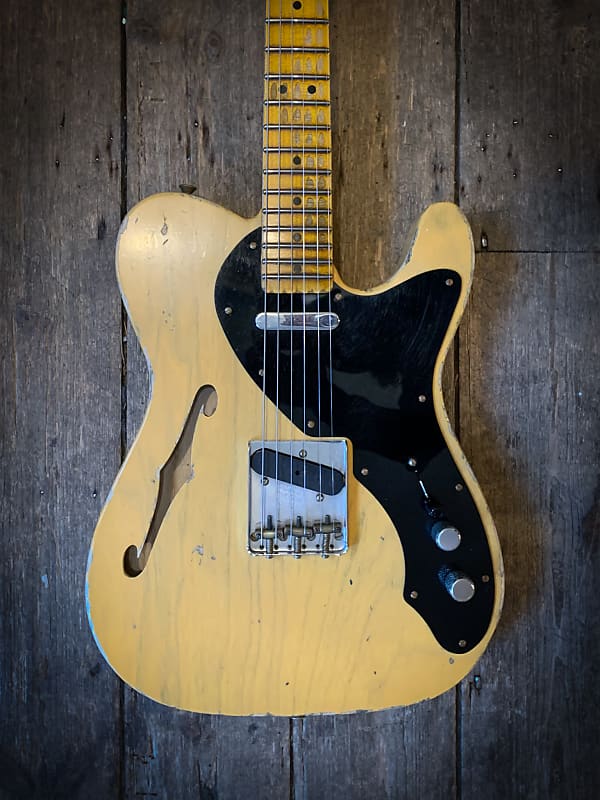 2021 Fender CS '50 Tele Thinline Relic with Tweed case, | Reverb UK