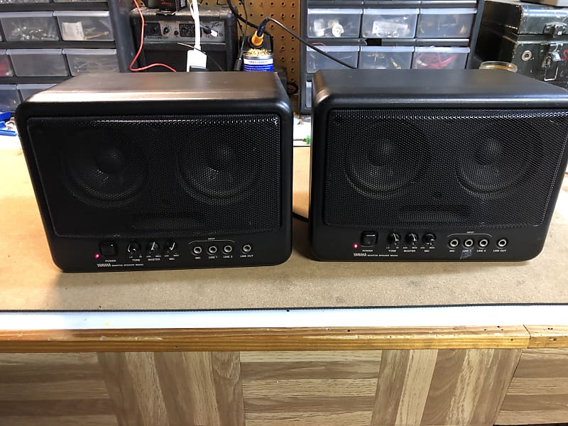 Yamaha MS202 Monitor Keyboard P.A. Speakers Black | Reverb