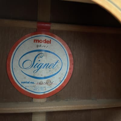 1970’s Selmer Signet model GF 101 acoustic guitar Natural | Reverb