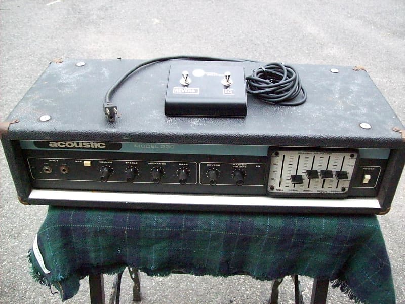 Acoustic 230 SS Guitar/ Bass Amp Head w/ Pedal 70's USA | Reverb