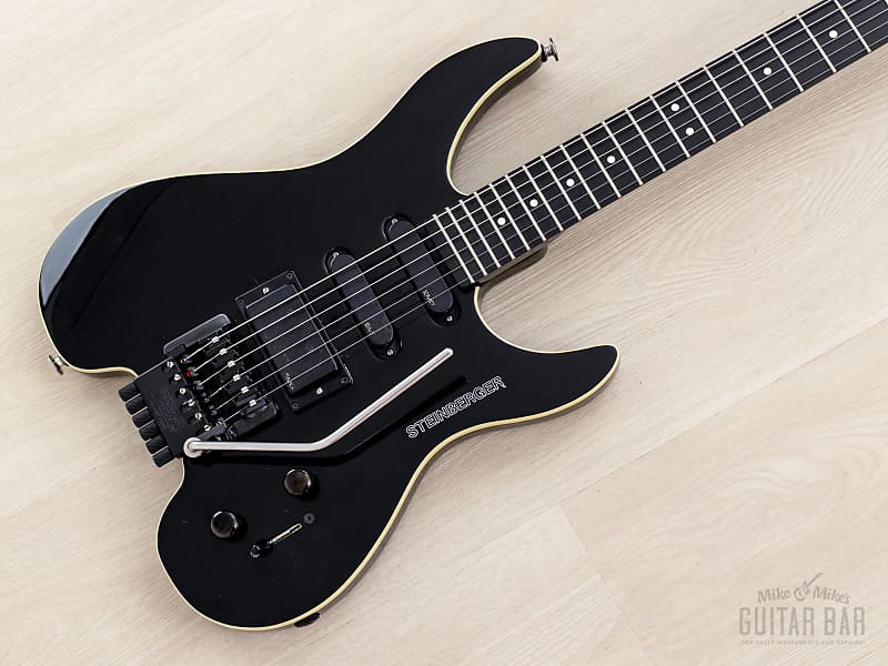 1988 Steinberger GM4A Headless HSS Guitar Black, | Reverb Canada