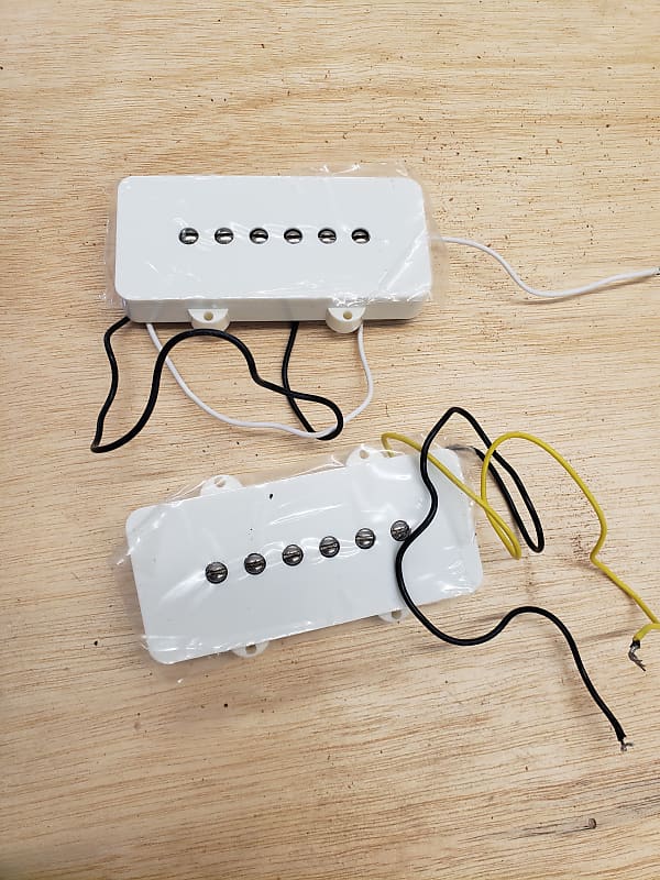 Fender Classic Player Jazzmaster Pickups - White | Reverb