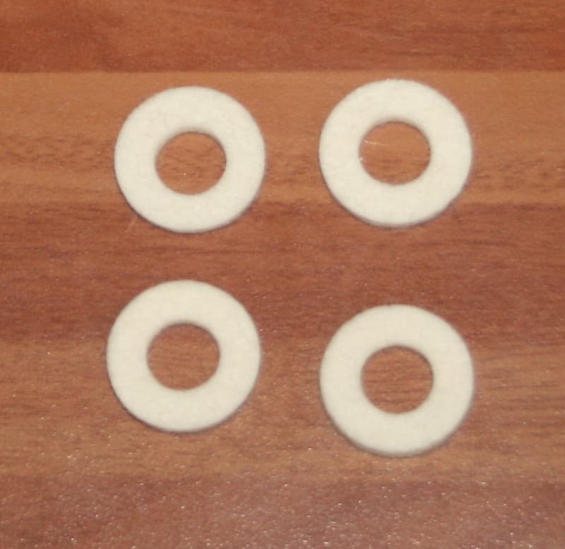 22.2mm white felt washer ( pack 4 ) | Reverb